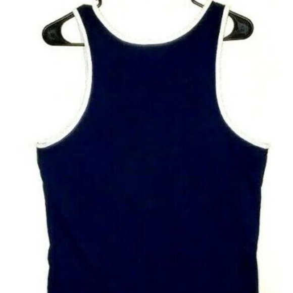 Marvel | Tops | Marvel Tank Top S Captain America Navy Blue White Trim ...